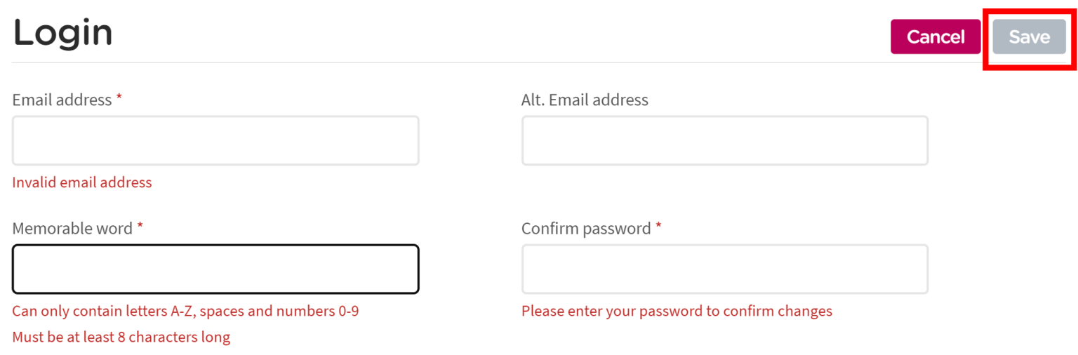 How to edit my Account Details in the Online Control Panel - Customer ...