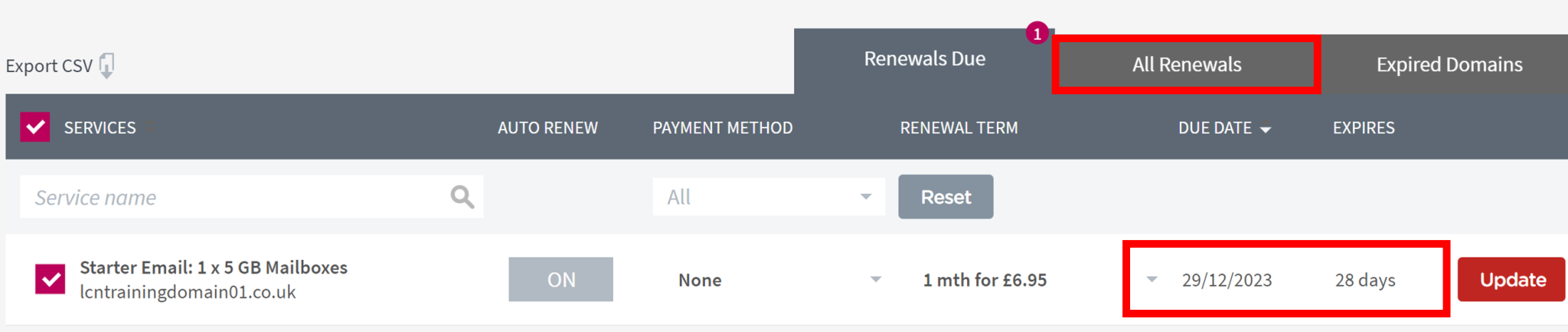 How do I see when my Renewals are due? - Customer Support Guides - LCN